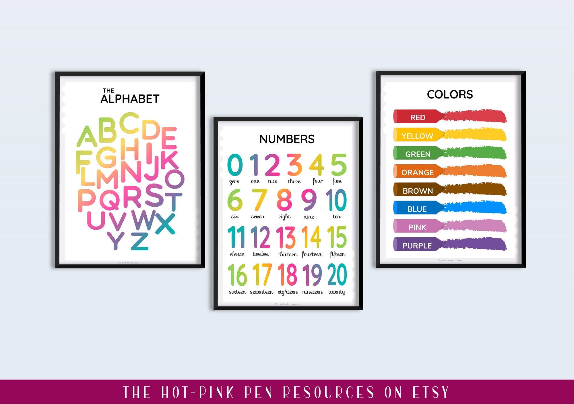 0-20 poster 0-20 numbers wall art printable Educational wall art Wall ...