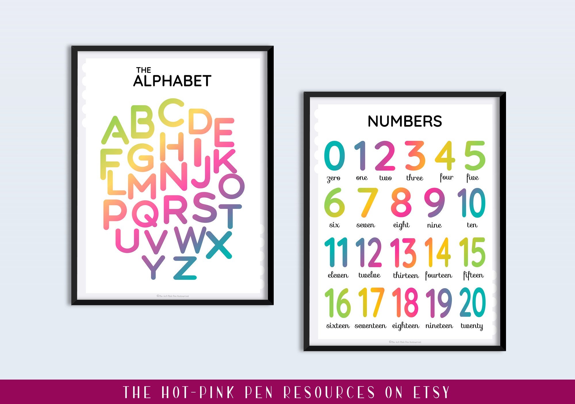 0-20 poster 0-20 numbers wall art printable Educational wall art Wall ...