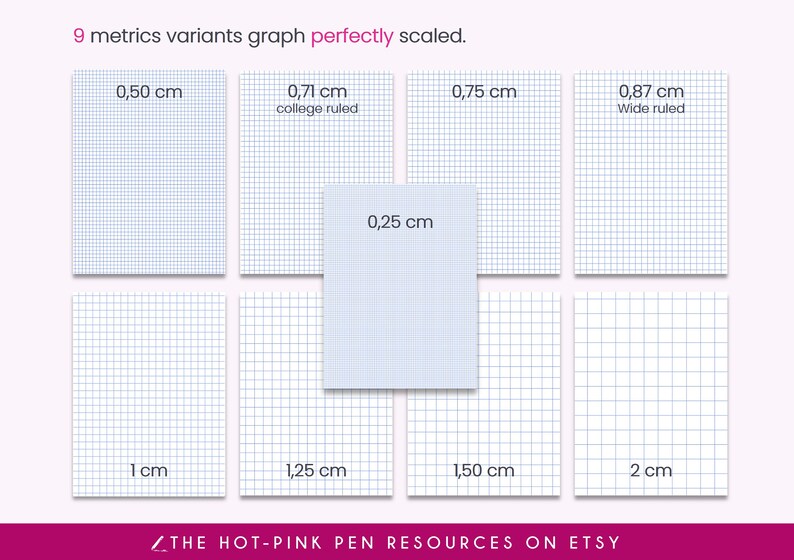 Printable Graph Paper | Metric Graph Papers | Digital Graph Pages ...