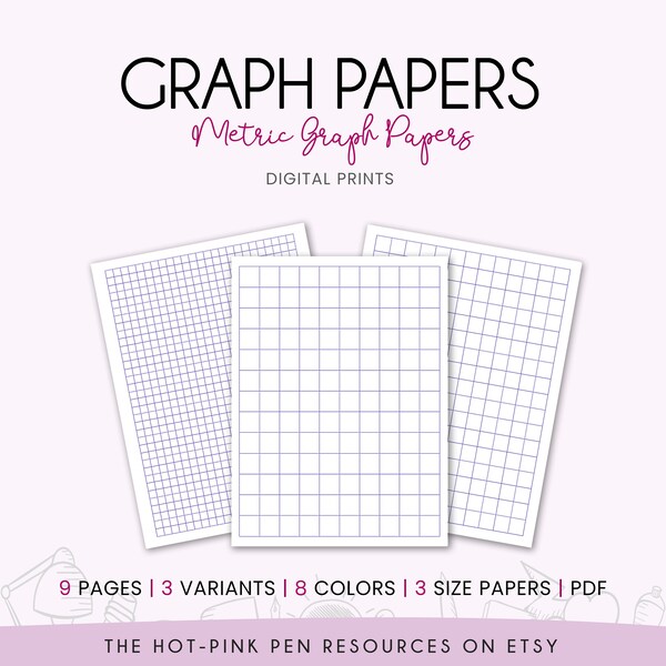 Math Graph Paper - Etsy