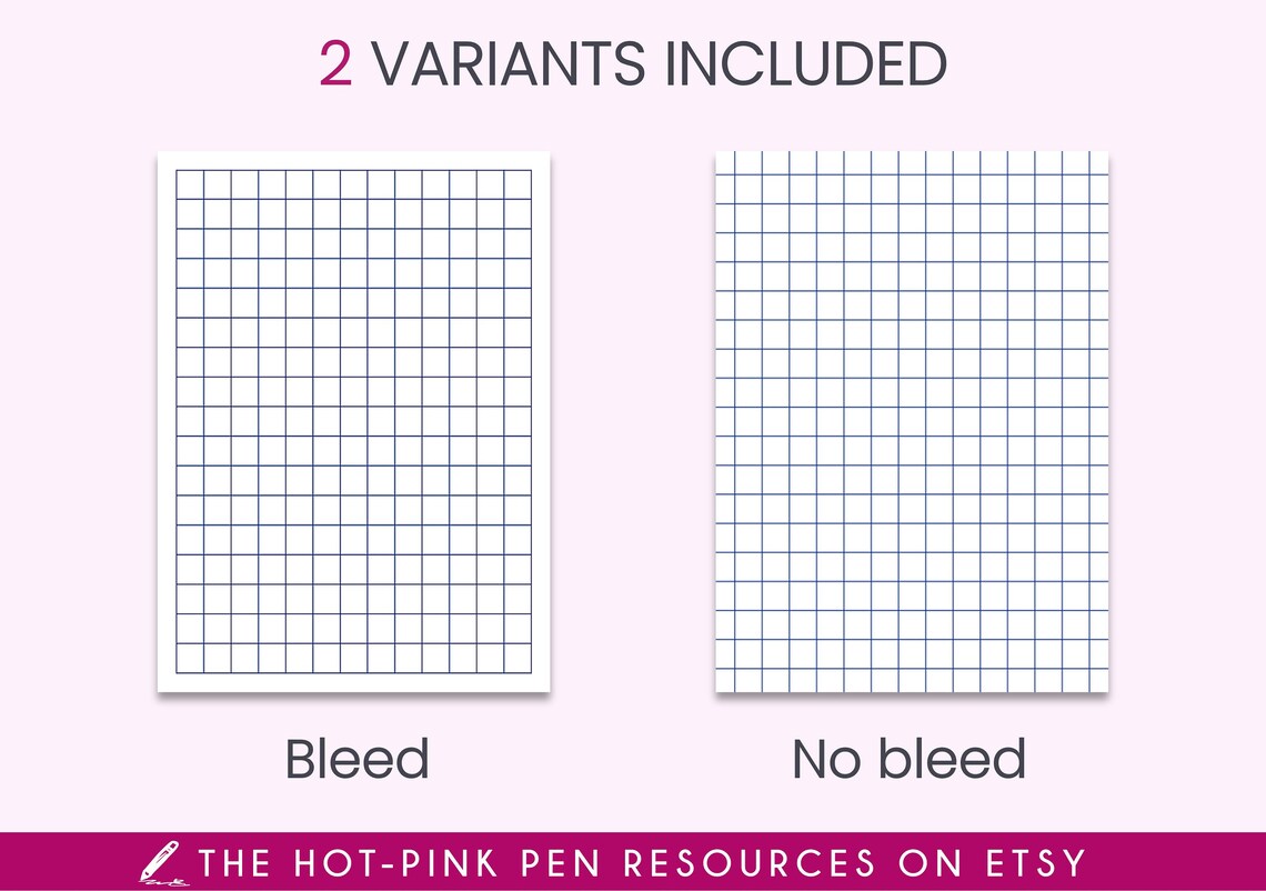 Grid note-taking papers Graph printable sheets Math | Etsy