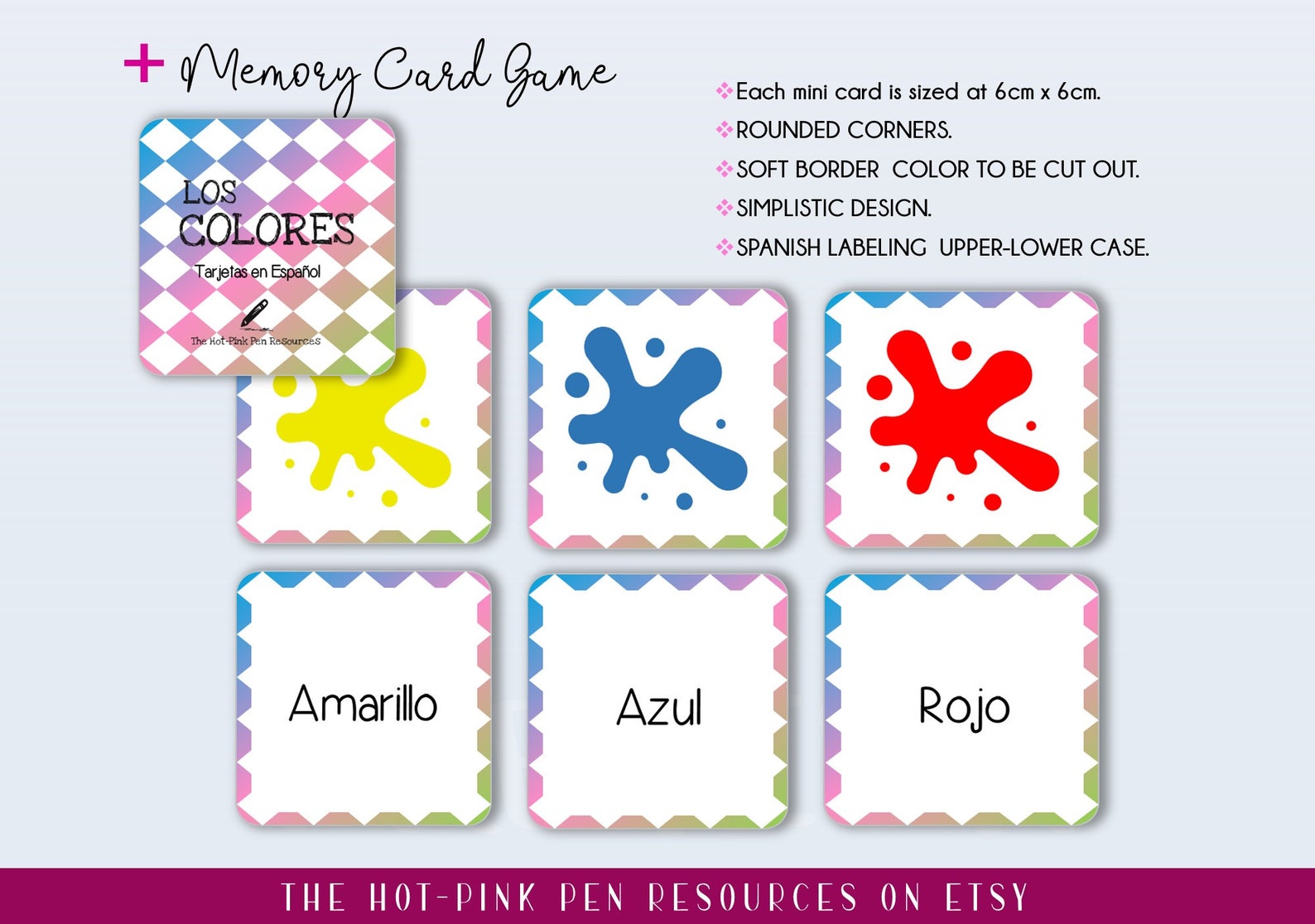 Los Colores Flashcards En Español| Spanish Colors | Spanish Toodlers ...