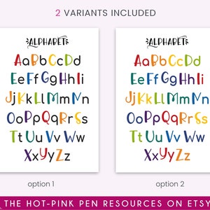 Rainbow ABC Wall Art Print | Rainbow Alphabet Poster | Montessori ...