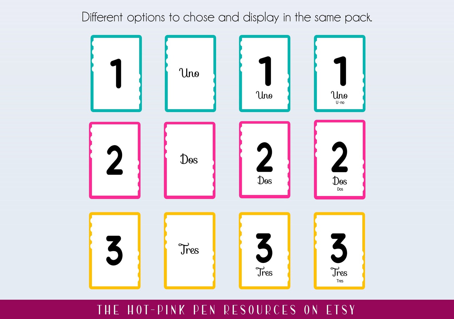 Spanish Numbers Flashcards | From to 20 | Los Números Flashcards ...