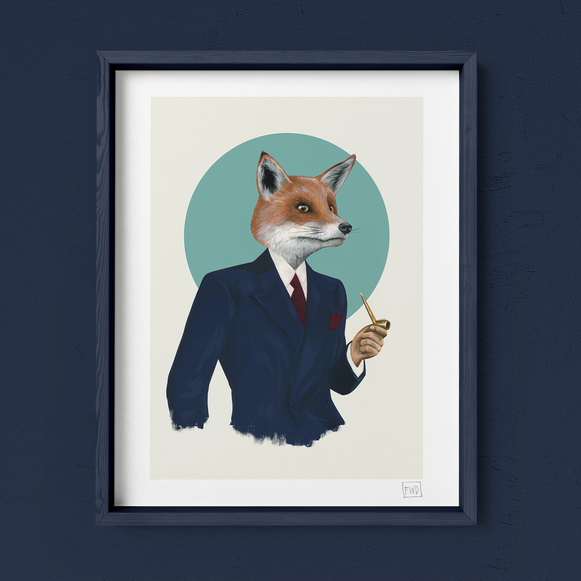 Mr Fox - 12x16 Inch Fine Art Print - Etsy