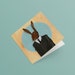 Rabbit Greetings Card - Etsy