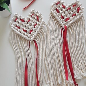 Macrame Love Heart Pdf PATTERN Written PDF and Video Macrame Tutorial ...