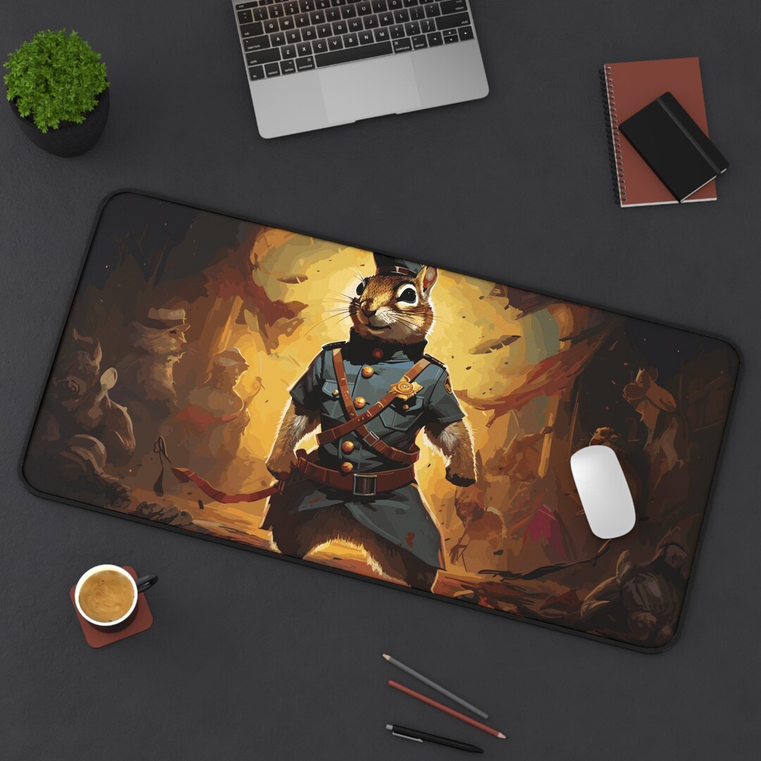 Chipmunk in Scout Leader Uniform Desk Mat Cute Mouse Pad - Etsy