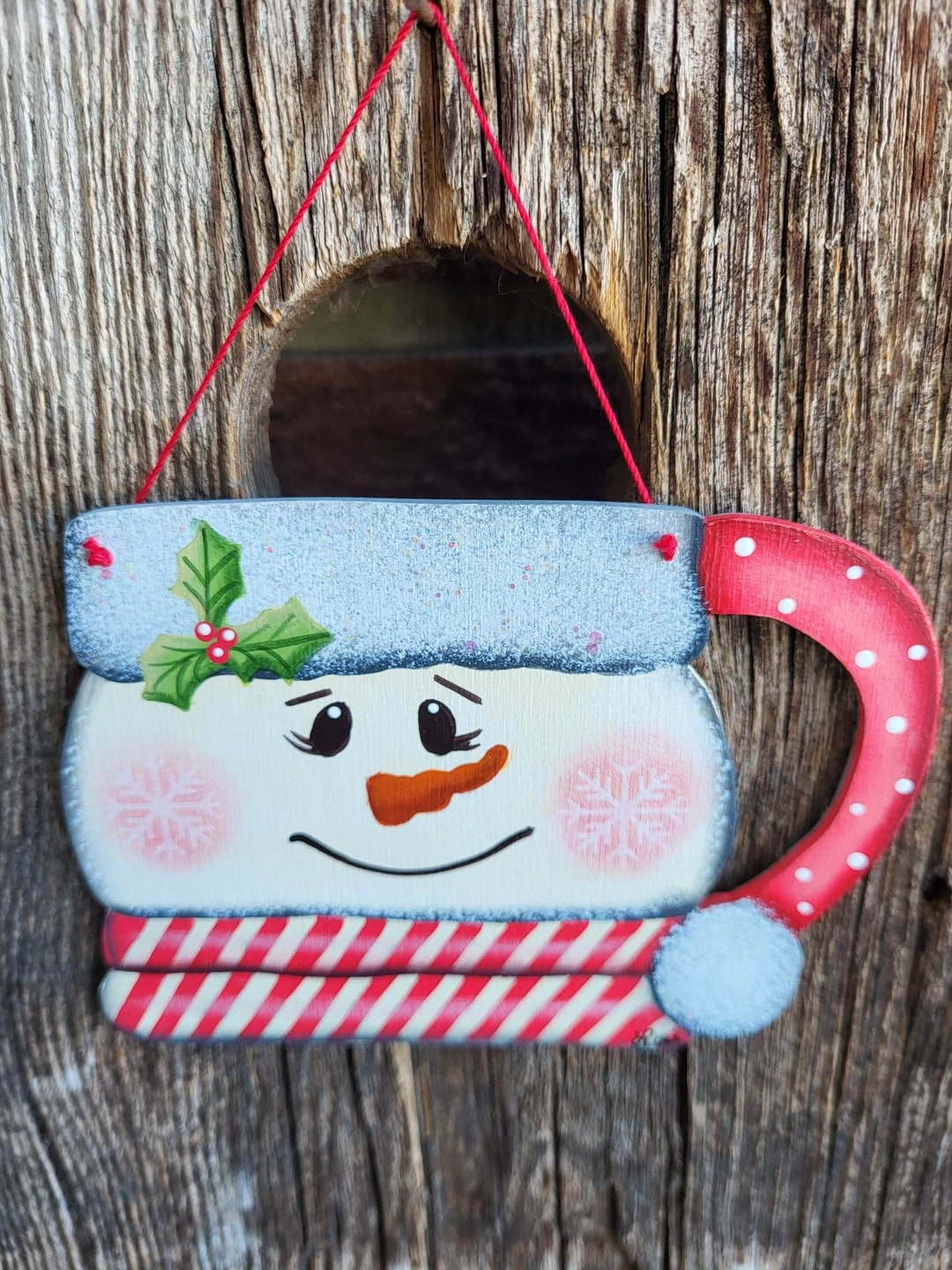 Snowy Mug Ornament - Etsy