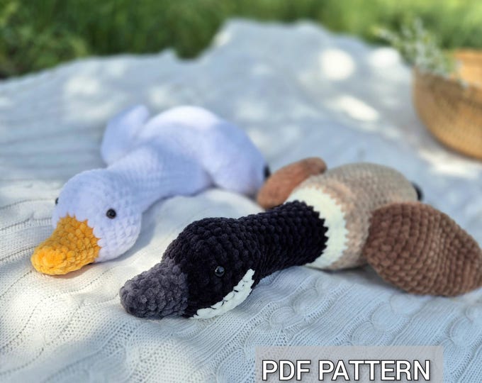 Vintage Crochet Pattern 6" Canada Goose Soap Holders or Soft Toys PDF ...
