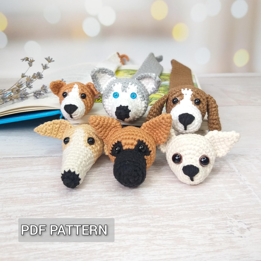Dog Amigurumi Bookmark Crochet Pattern Bundle (PDF Download) - Etsy