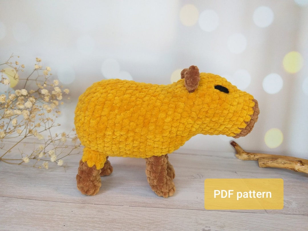 Capybara Plush Crochet Pattern PDF Amigurumi Crochet Animal - Etsy