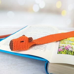 Crochet Bookmark Capybara Pattern, Amigurumi Animal Bookmark, Kids Gift ...