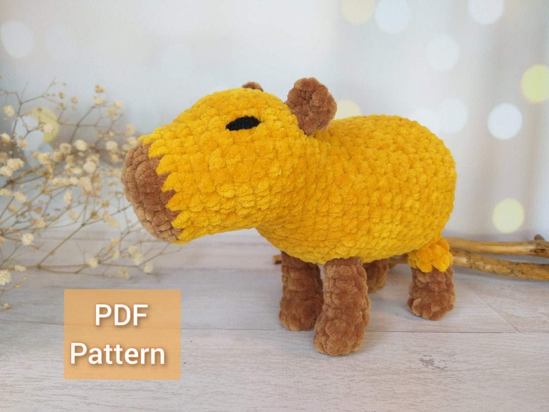 Capybara Plush Crochet Pattern PDF Amigurumi Crochet Animal - Etsy
