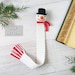 Snowman Crochet Bookmark Pattern, Christmas Amigurumi Snowman Ornament ...