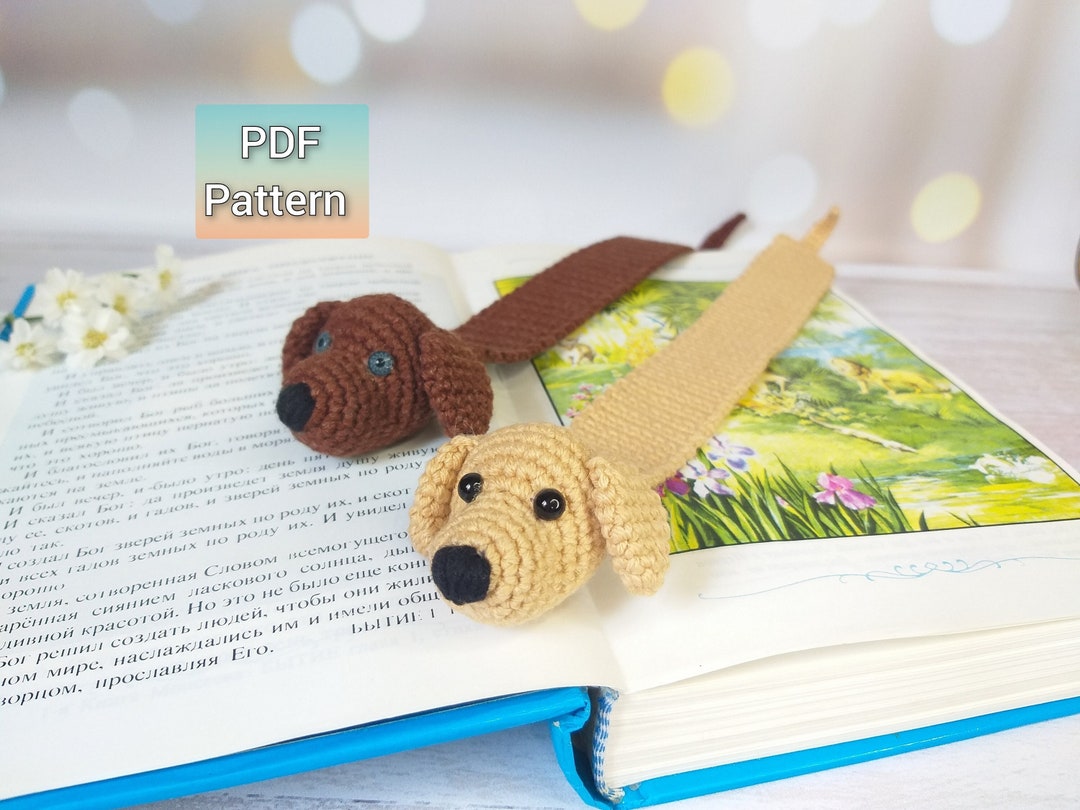 Crochet Bookmark Dog Pattern, Labrador Retriever Beginner Crochet ...