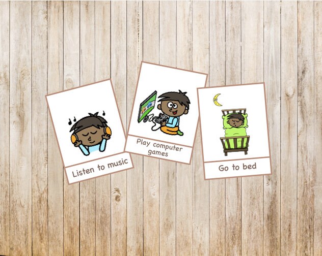 Daily Routines Cards, Kids Routine Cards, Kids Chore Cards ...