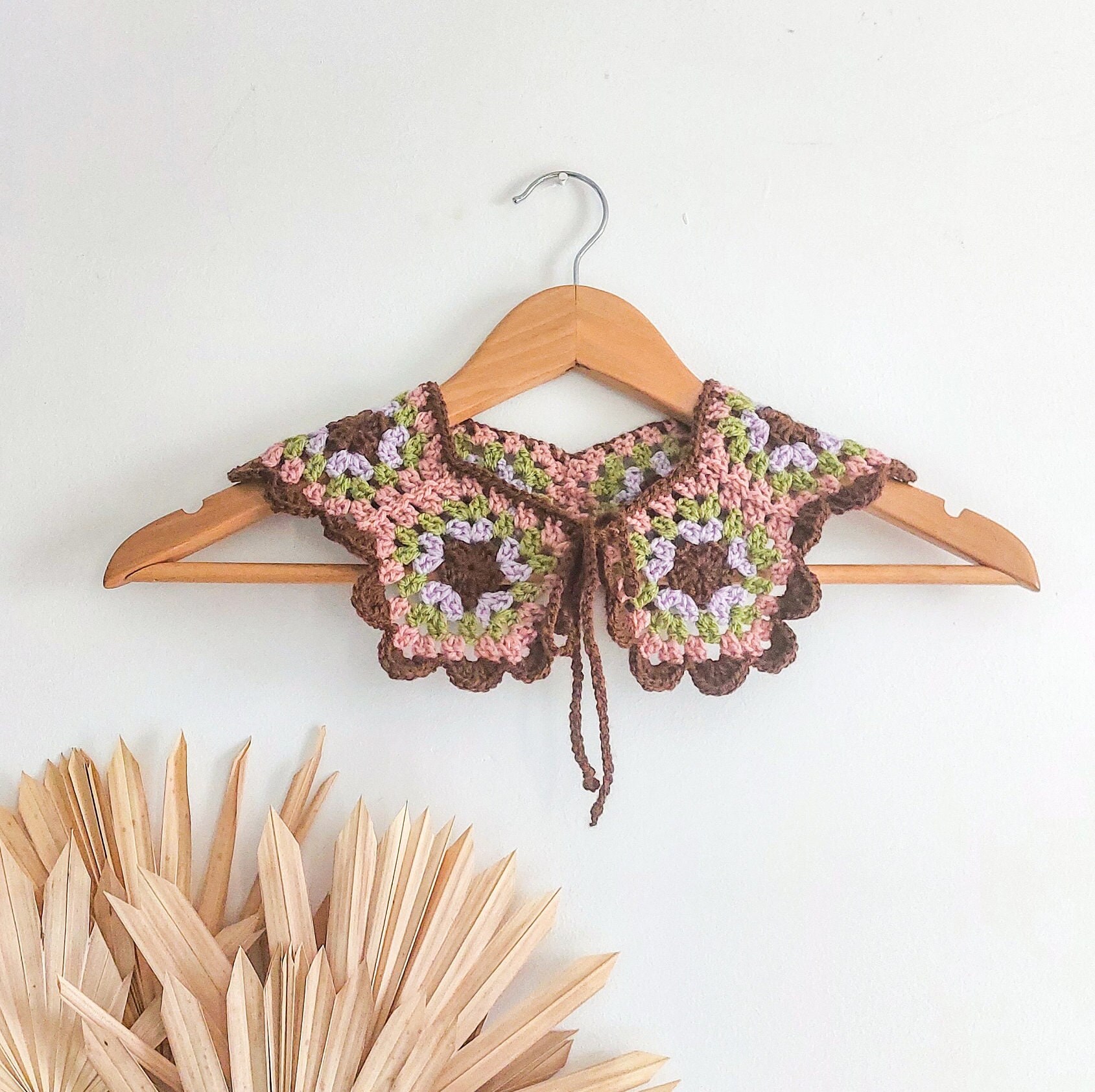 Instant Download - Crochet Granny Square Collar PDF PATTERN Only ...