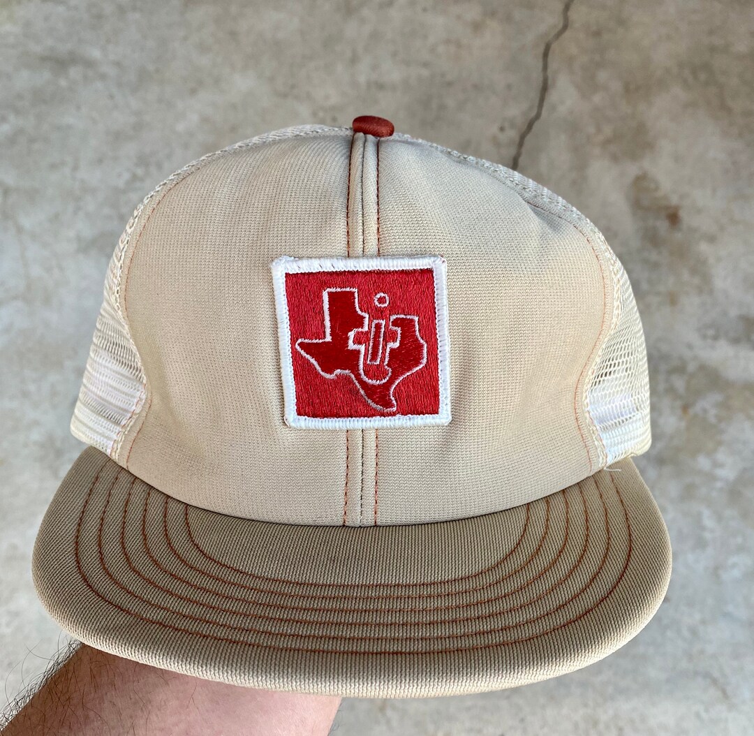 Vintage 80s, Tan, Texas Tech, Trucker, Mesh, Snapback, Hat, Made in USA ...