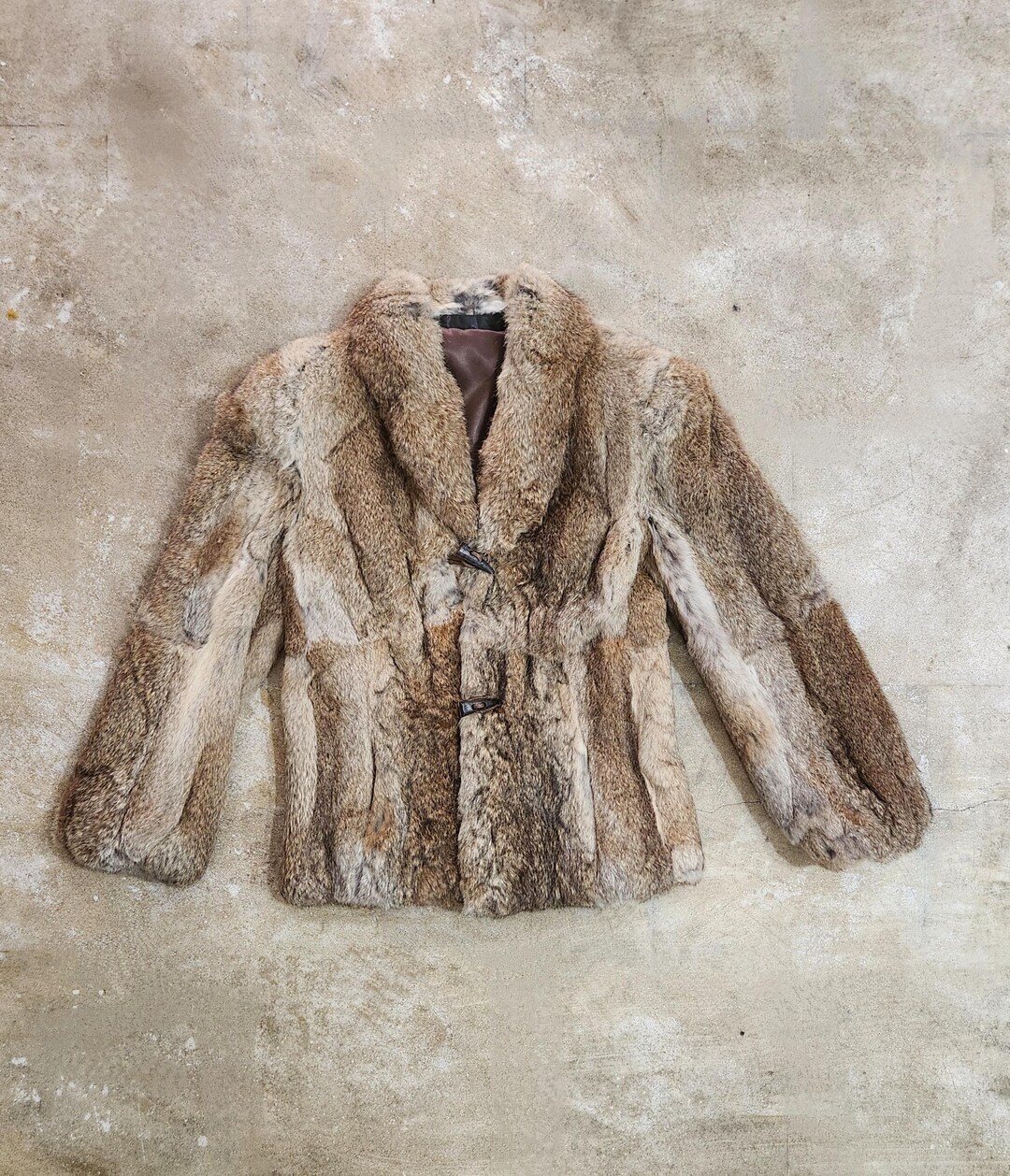 Vintage Women's Rabbit Fur Coat - Etsy