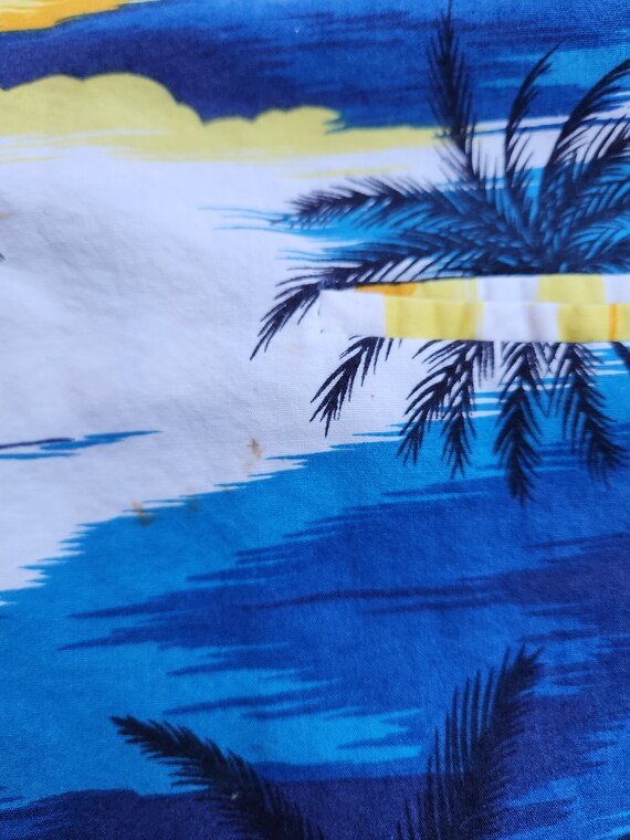 Vintage 70s, Hawaiian, Palm Trees, Tropical, Lightwei… - Gem