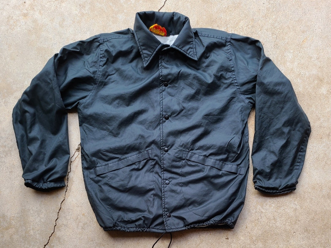 Vintage 60s, Black, Satin, Snap Up, Jacket, Windbreaker - Etsy