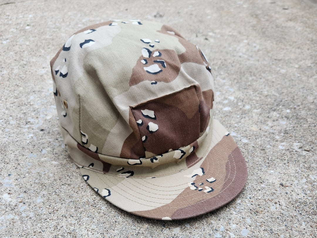 Vintage 90s Military Camo Style Hat - Etsy