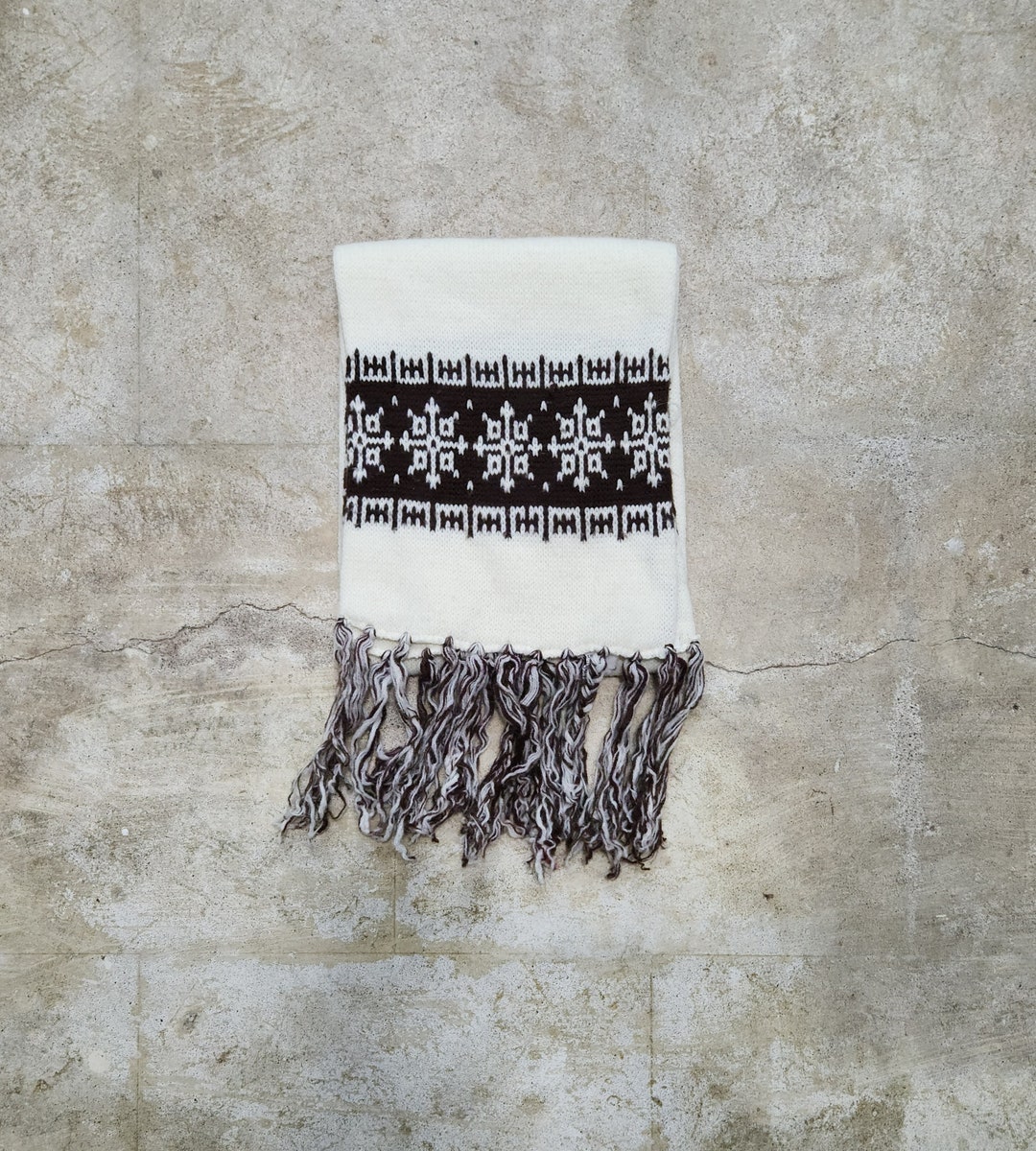 Vintage 70s, Sears, Fringe Scarf - Etsy