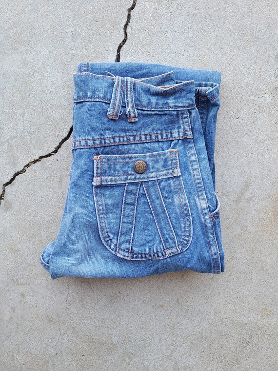 Vintage 70's royal Deb Pleated Jeans | Etsy