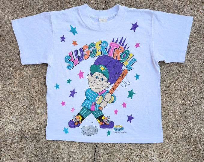 Vintage 90s, Kids, Trolls, Slugger Troll, Tee, T-shirt - Etsy