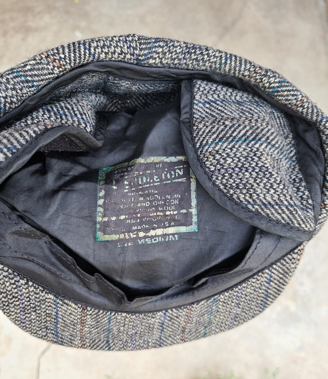 Vintage 50's Pendleton Newspaper Boy Hat, Cap, Size Medium - Etsy