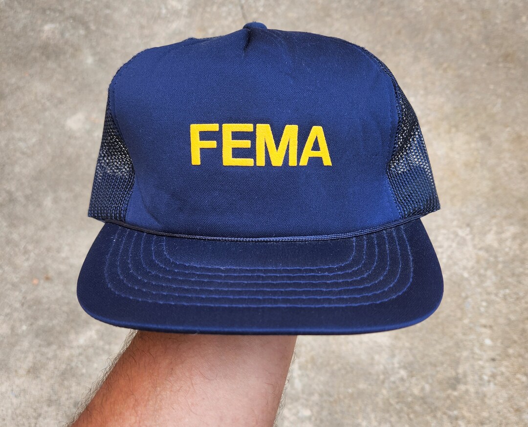 Vintage 90's FEMA Mesh Snapback Hat - Etsy