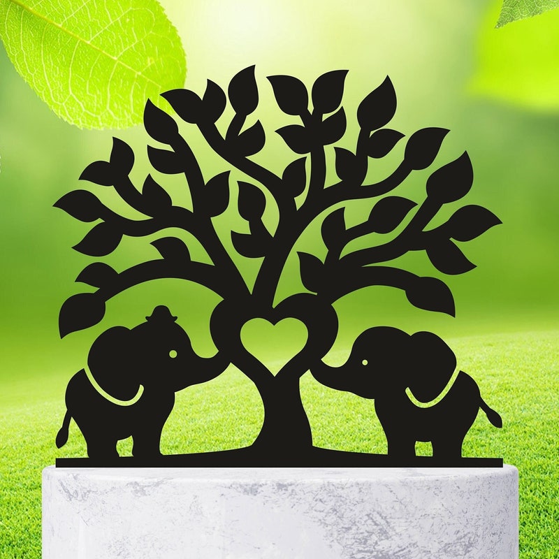 Elephant Cake Topper - Etsy