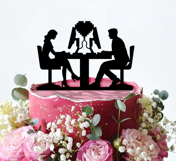 Code Programmer Wedding Cake Topper Computer Programmer Cake | Etsy