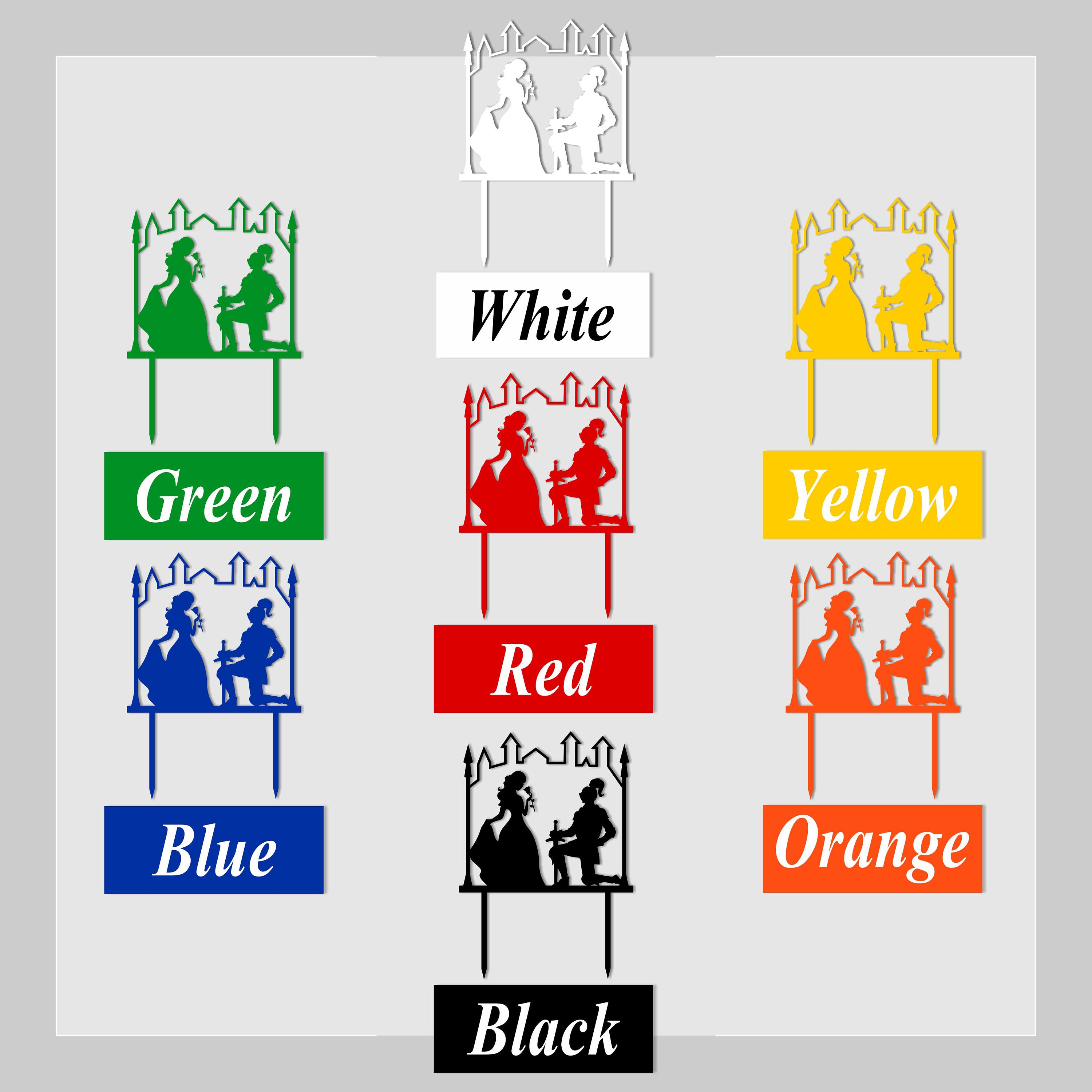 Knight & Princess Wedding Cake Topper Fantasy Wedding Cake | Etsy