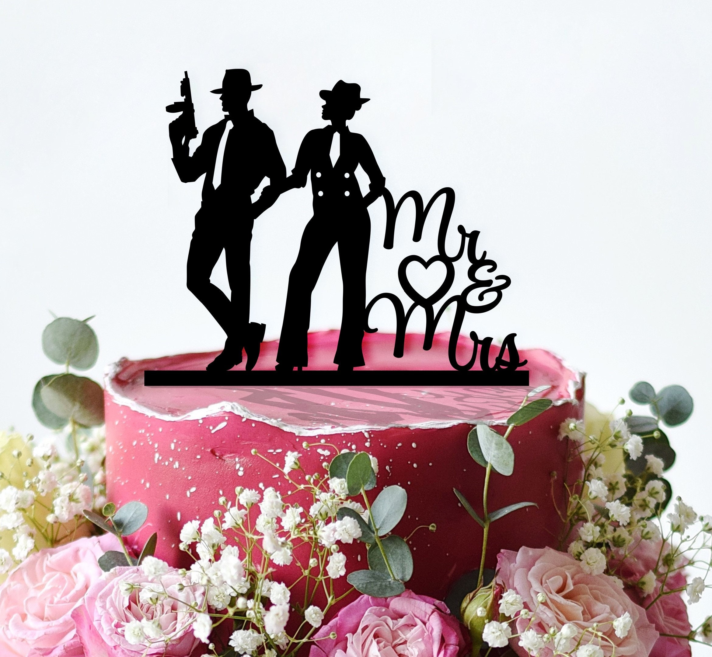 Gangster Cake Topper, Acrylic Gangster Birthday Cake Topper, Gangster ...