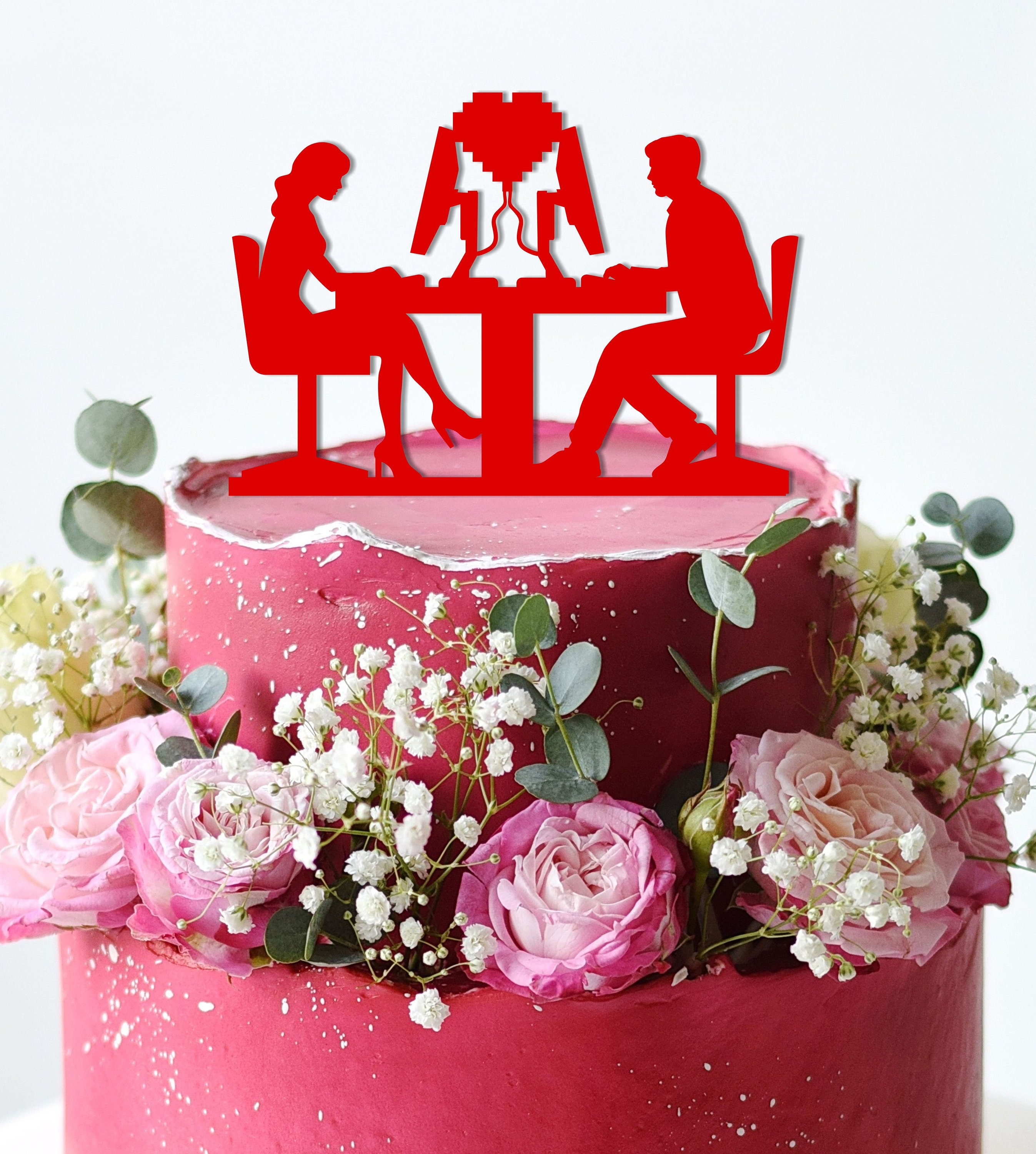 Code Programmer Wedding Cake Topper Computer Programmer Cake - Etsy