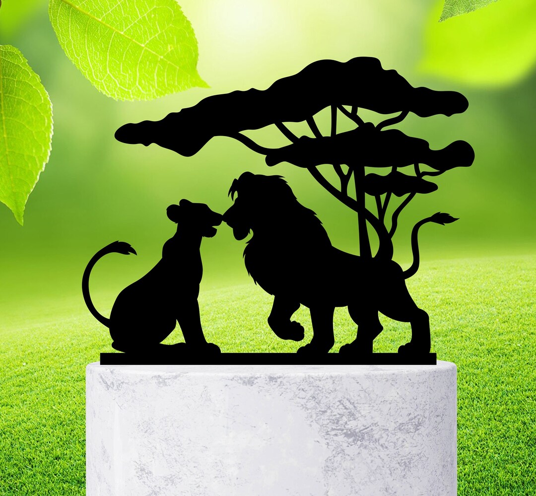 Lion Cake Topper, Wedding Cake Topper, King Wedding Decor, Inspired ...