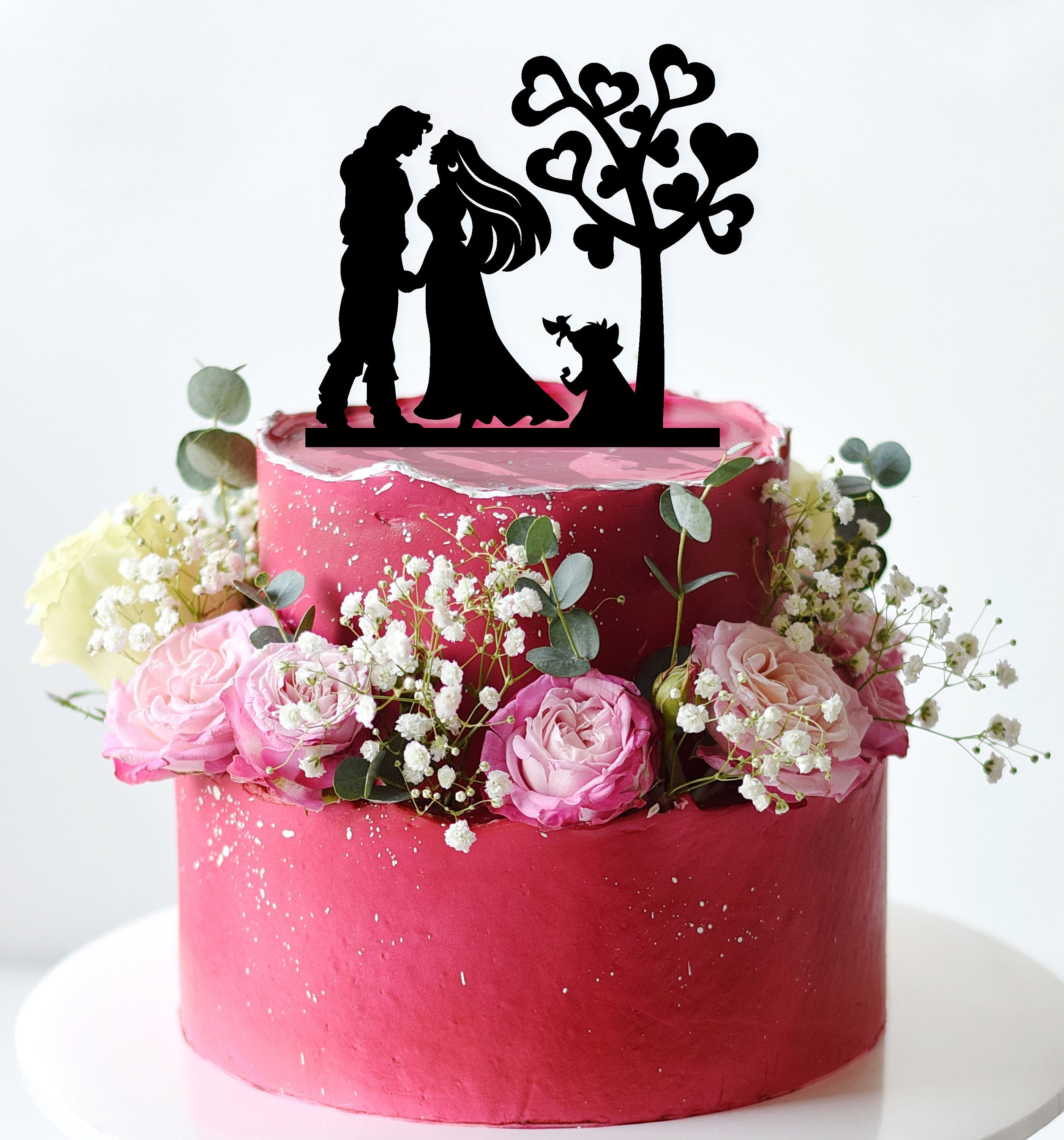 Super Hero Wedding Cake Topper, Fantasy Acrylic Wedding Cake Topper ...