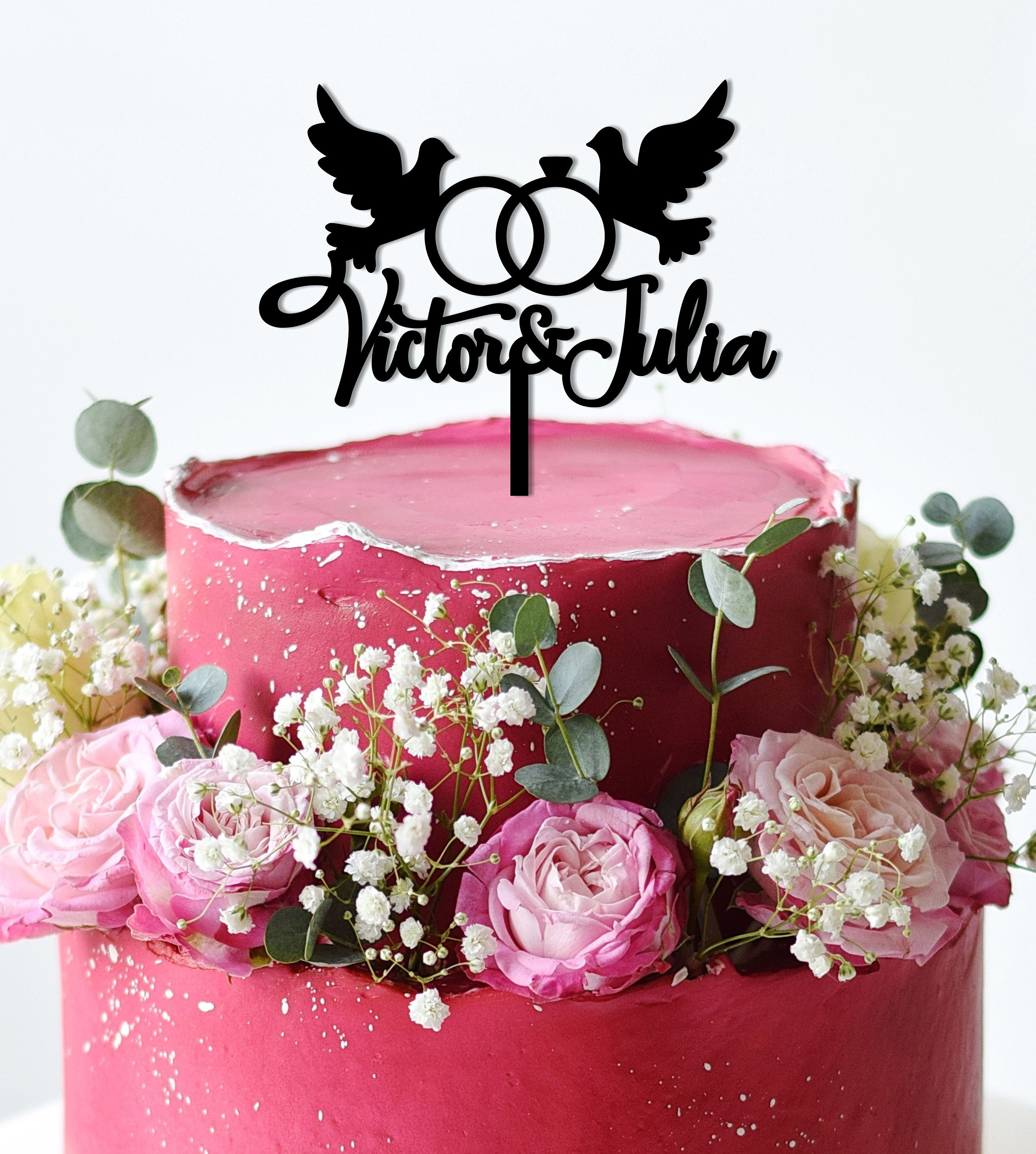 Vogel Hochzeit Torten topper,Tauben Hochzeit Topper, Acryl VogelPaar ...