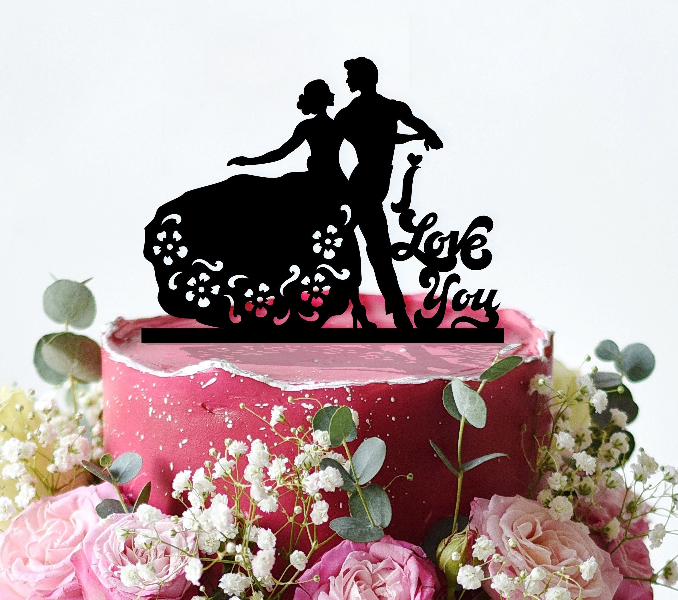 Dancer Wedding Cake Topper Acrylic Love Decoration Love | Etsy