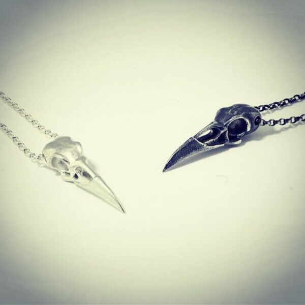 Silver Crow - Etsy