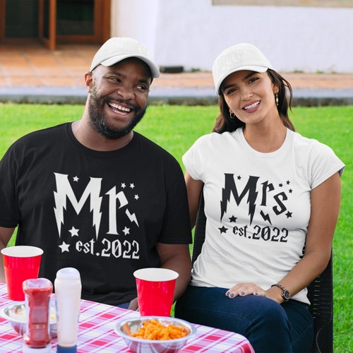 Couple Matching Shirts Just Married Shirts Honeymoon Shirts Etsy