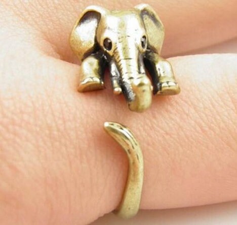 Adjustable Elephant Ring Silver Children Ring Charity | Etsy