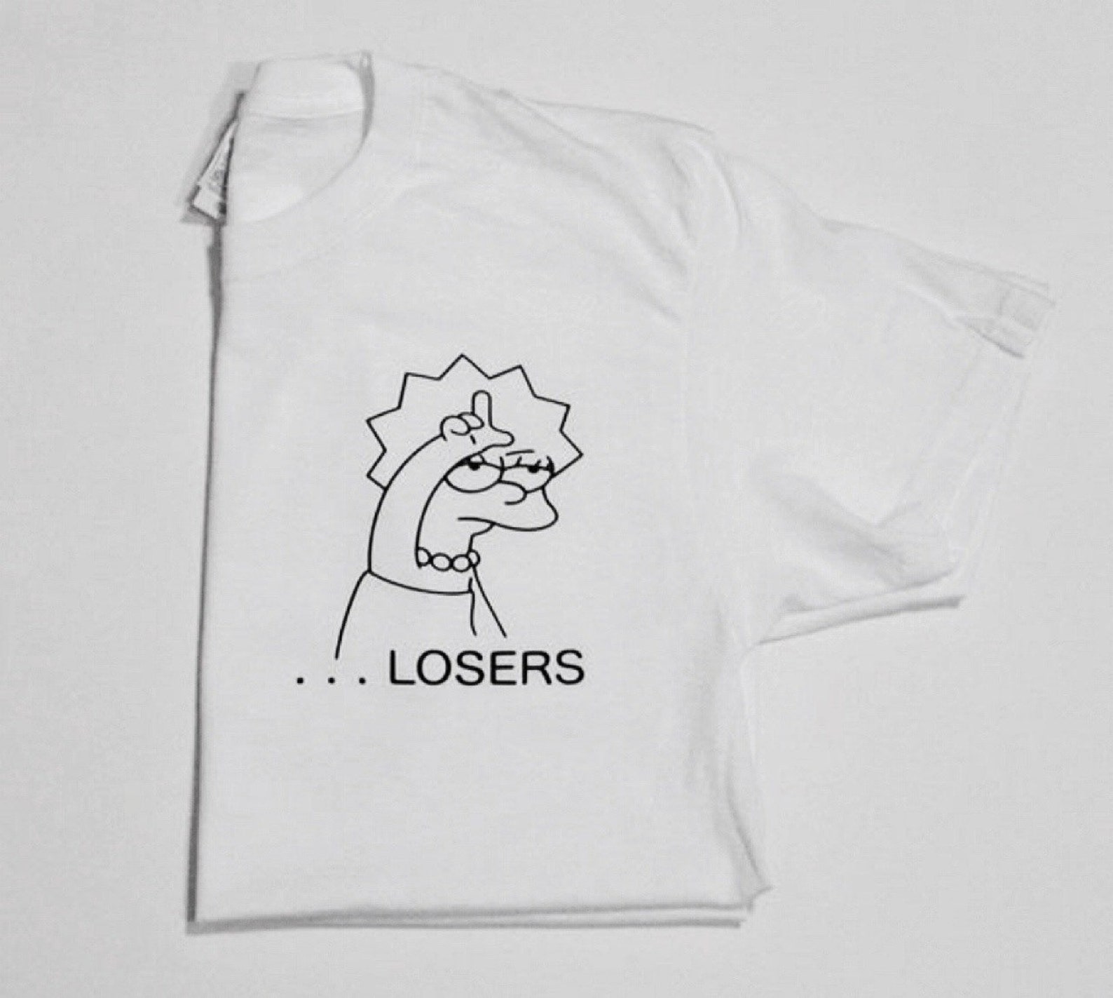 Lisa Simpson LOSER Quote Printed T-shirt the Simpsons Lisa | Etsy