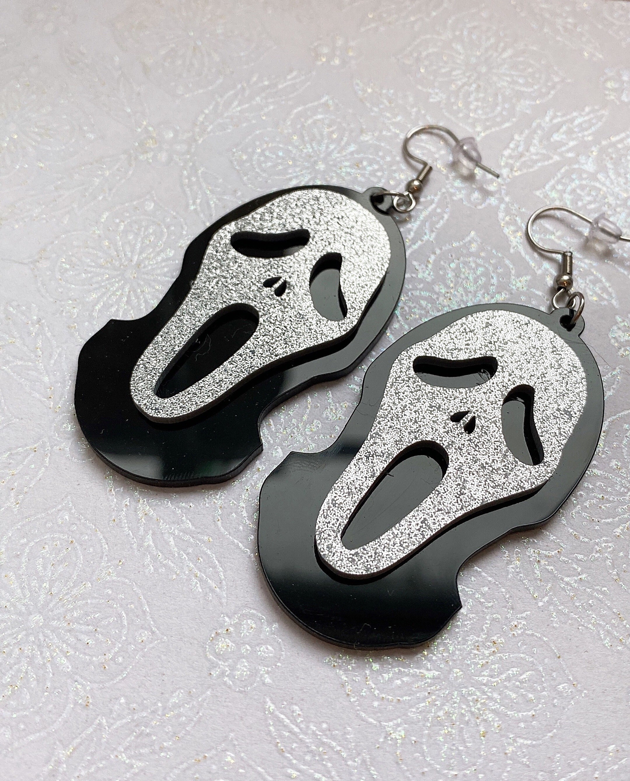 Horror Ghost Earrings Ghost Face Scream Ghost Earrings | Etsy