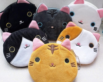Mini Cat Coin Purse – Cute Small Wallet for Coins, Airpods, Earbuds ...