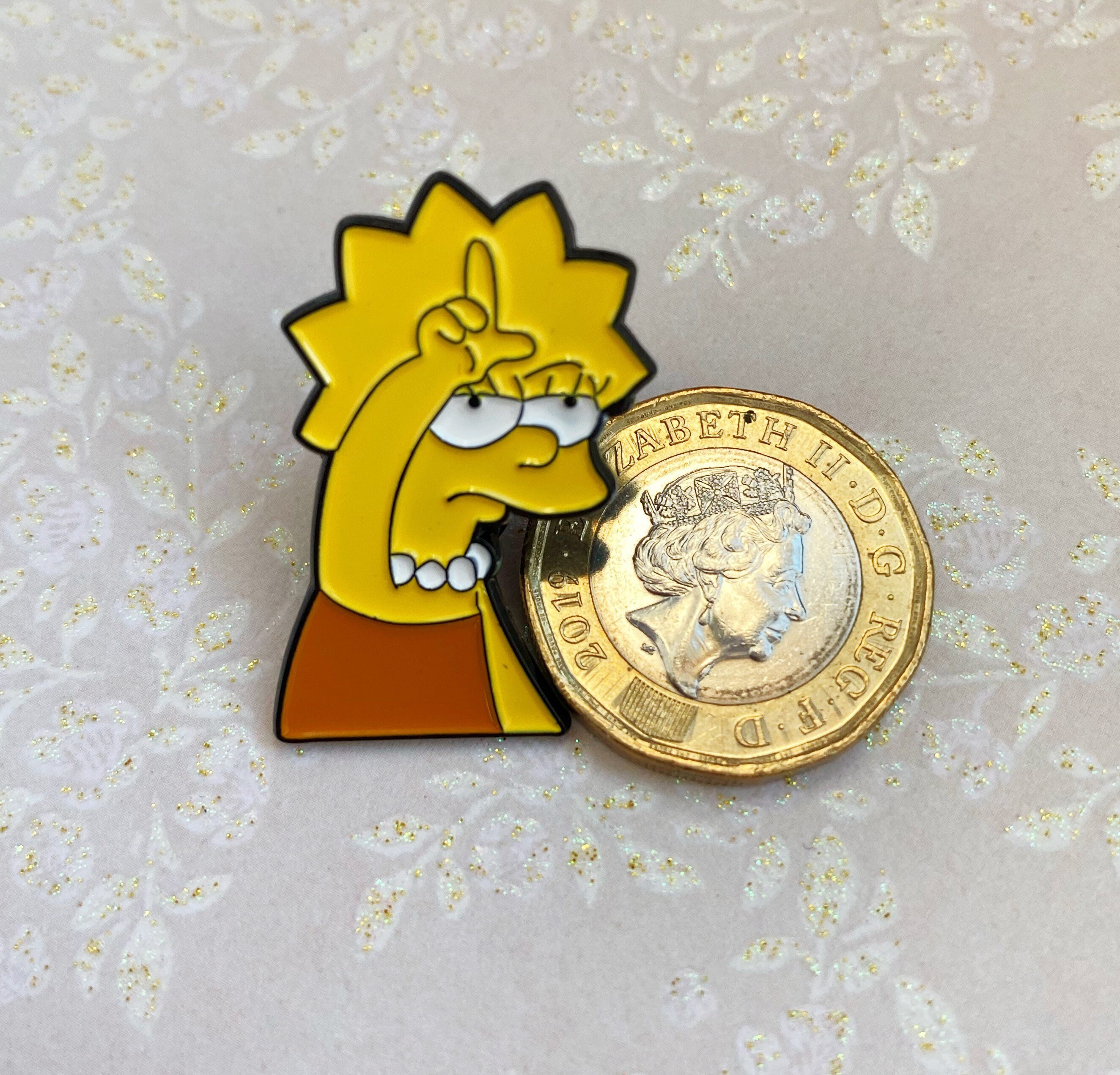 Lisa Simpson pin badge simpsons pin loser system is wrong | Etsy
