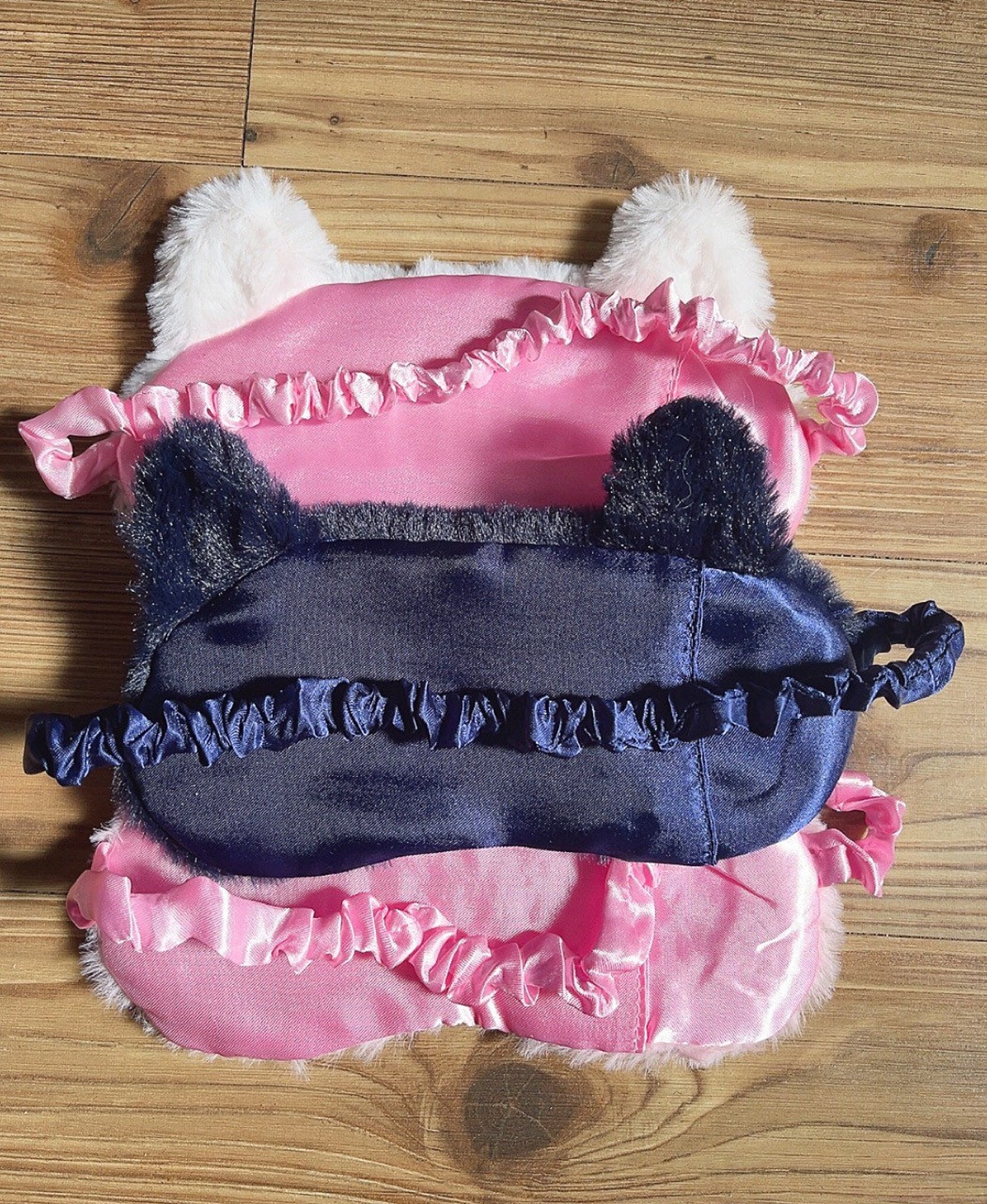 Luna Kitty Sleep Mask Sleep Mask Kawaii Mask Silk Sleep - Etsy