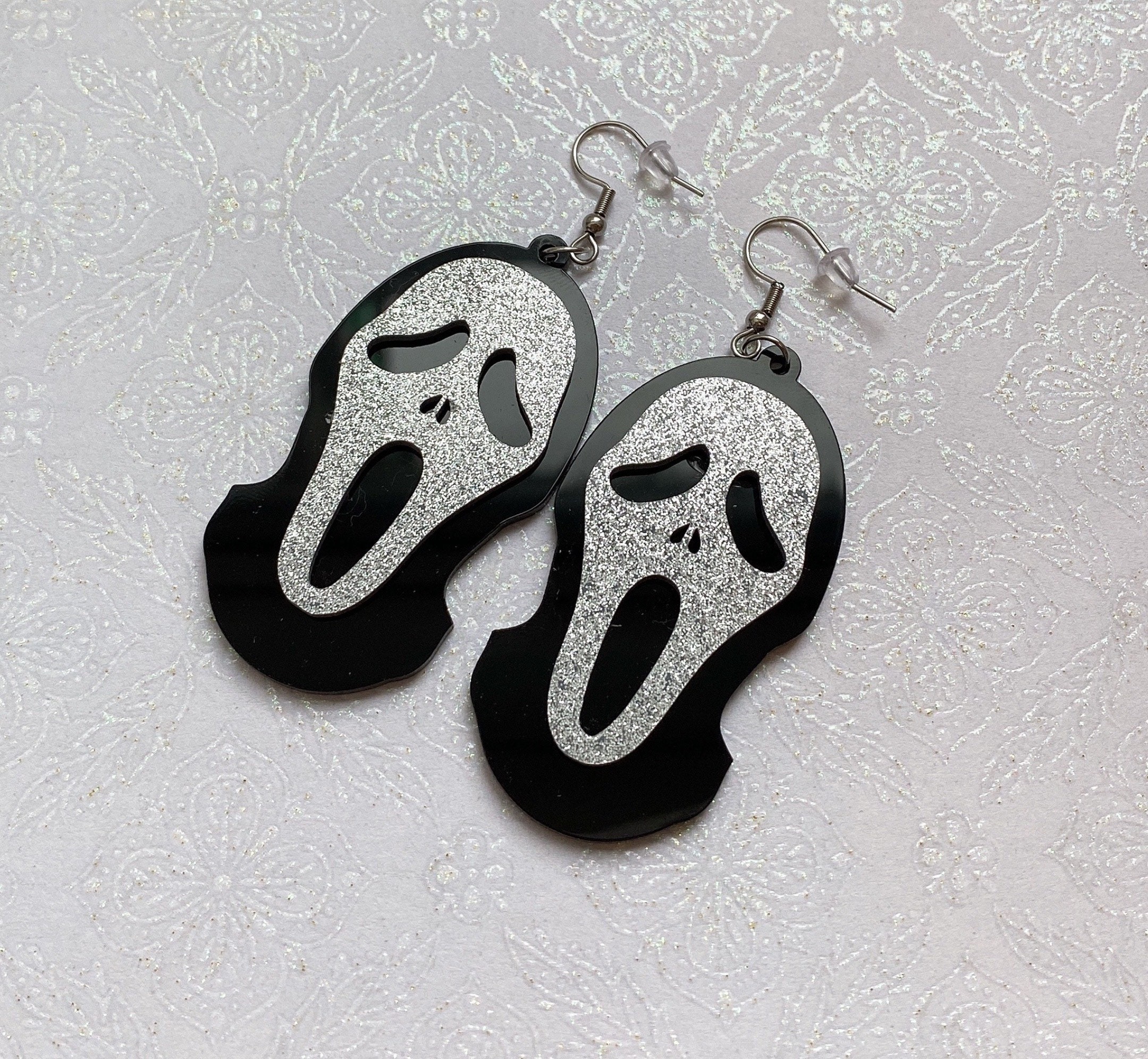 Horror Ghost Earrings Ghost Face Scream Ghost Earrings | Etsy